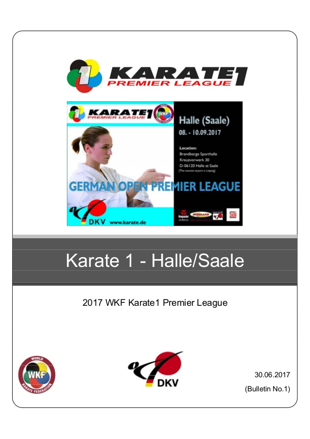 Karate 1 – Premier League Halle/Leipzig 2017, Boletín / Bulletin ...